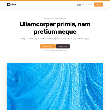 Blue Template - Customizable Website Theme for Easy Website Building ...