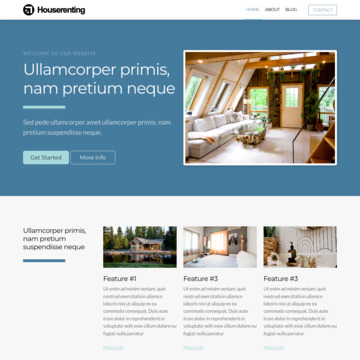 Fully Customizable House Renting Template for Your Website | Kopage