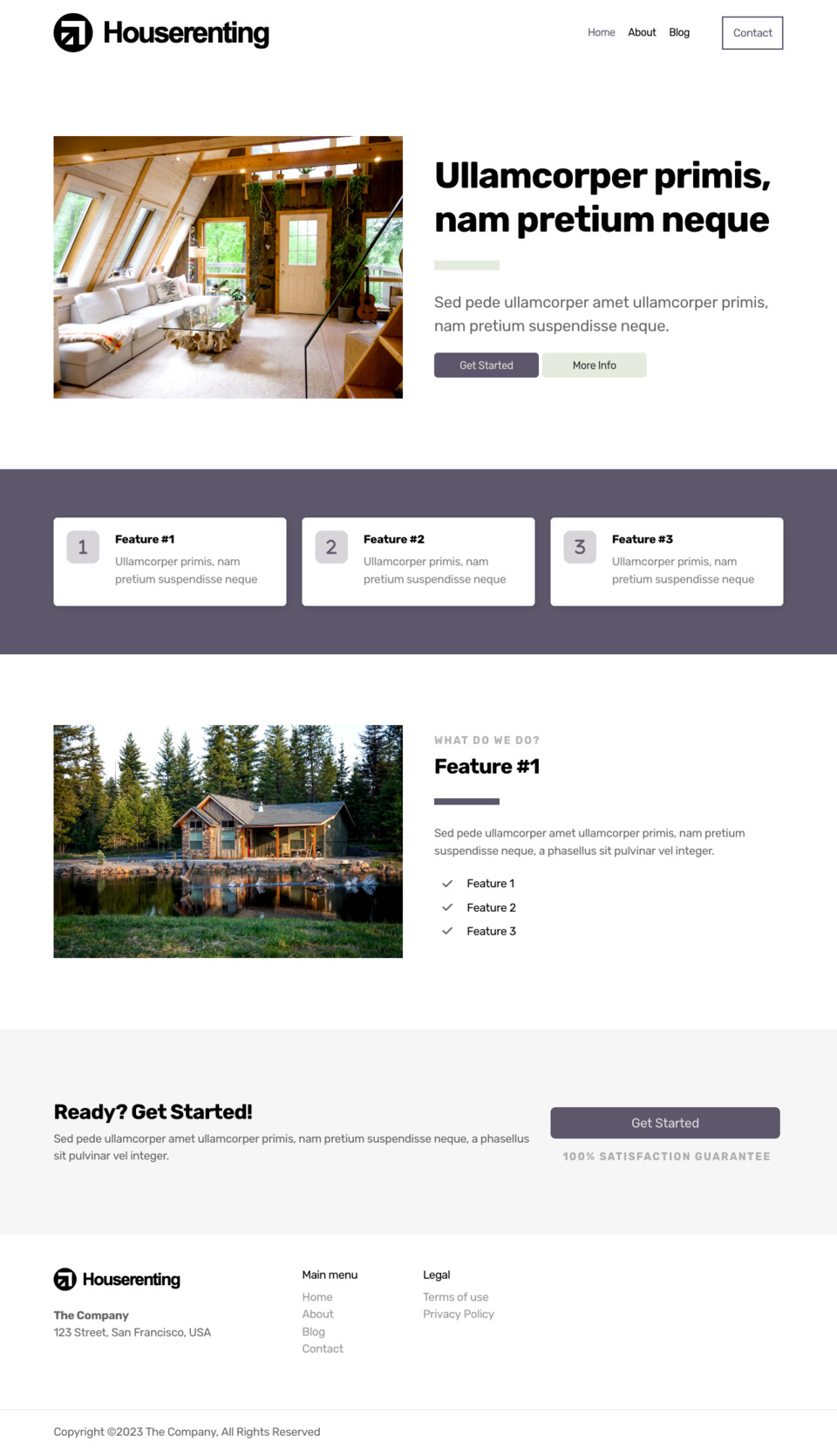 Fully Customizable House Renting Template for Your Website | Kopage