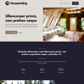 Fully Customizable House Renting Template for Your Website | Kopage