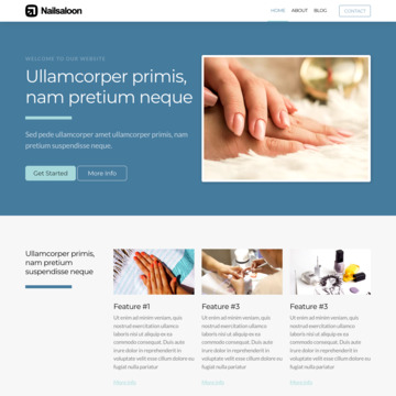 Nail Saloon Template - Easy-to-use Website Builder - Kopage