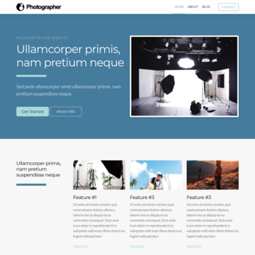 Photographer Template - Customize Your Professional Website Easily with ...
