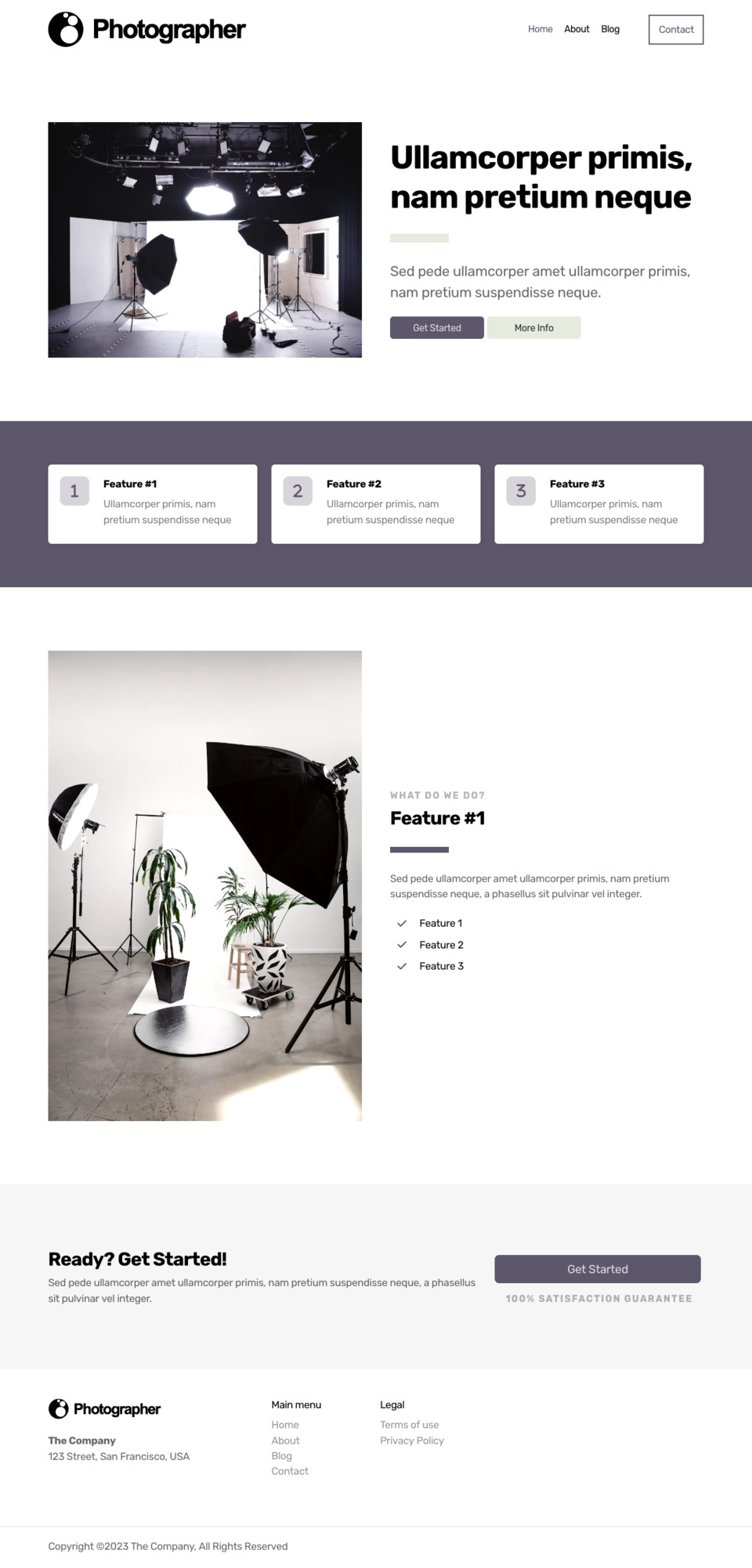Photographer Template - Customize Your Professional Website Easily with ...