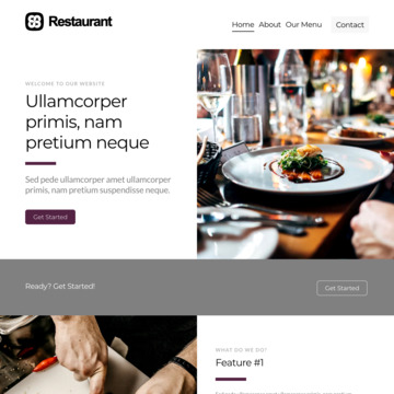Restaurant Template - Easy-to-use Website Builder | Kopage