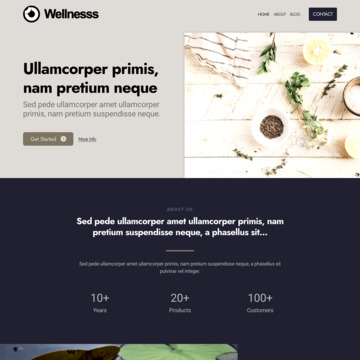 Wellness Template - Design Your Website with Ease | Kopage