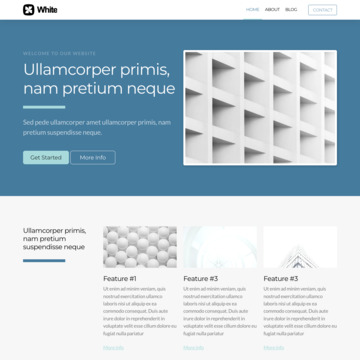 Easy-to-use White Template for Your Website - Kopage