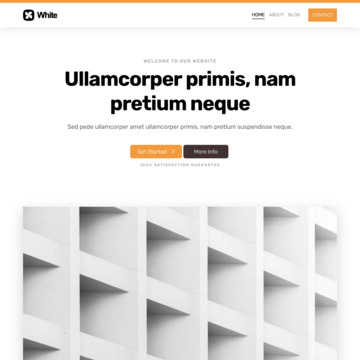Easy-to-use White Template for Your Website - Kopage