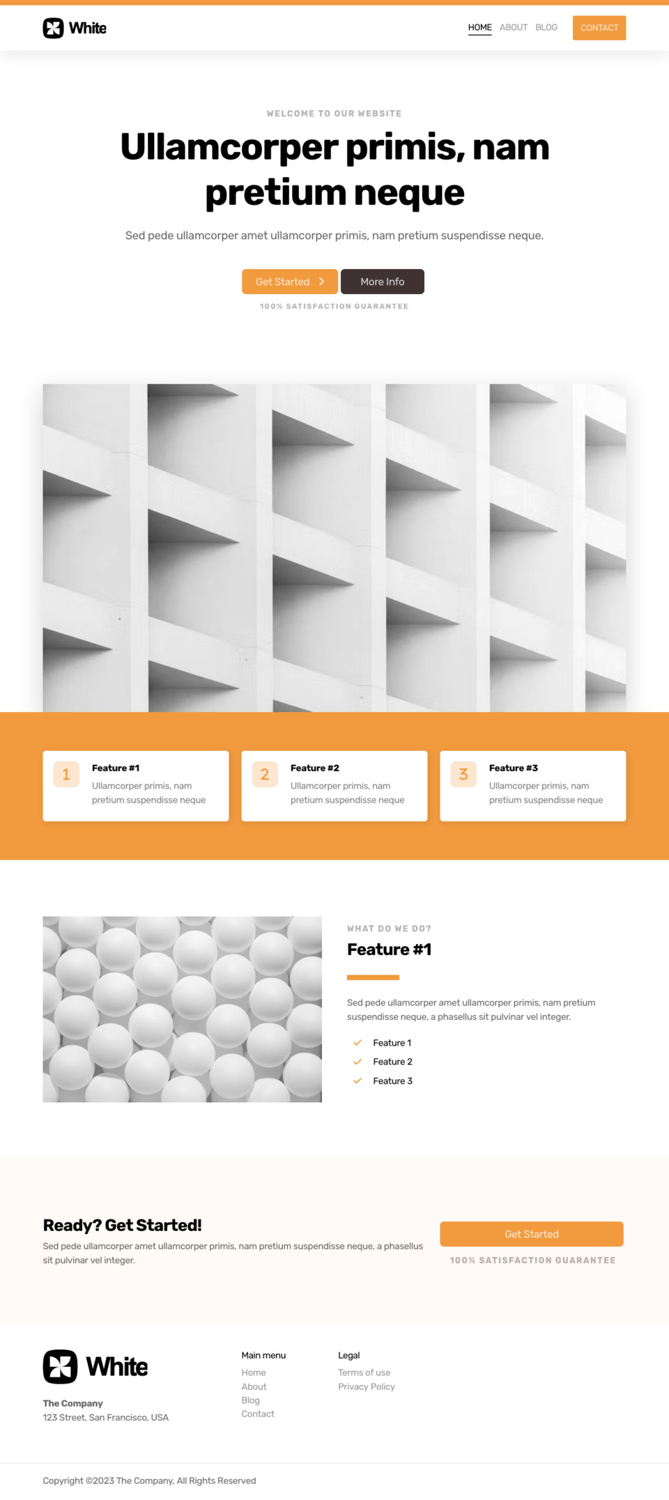 Easy-to-use White Template for Your Website - Kopage